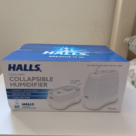 Halls | Other | Crane Halls Collapsible Cool Mist Humidifier Gallon ...